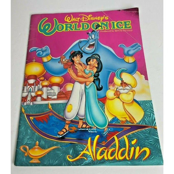 Disney on Ice | Other | Walt Disney World On Ice Aladdin 993 Souvenir ...